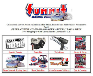 Website Wayback: A Visual History of SummitRacing.com & the Digital ...