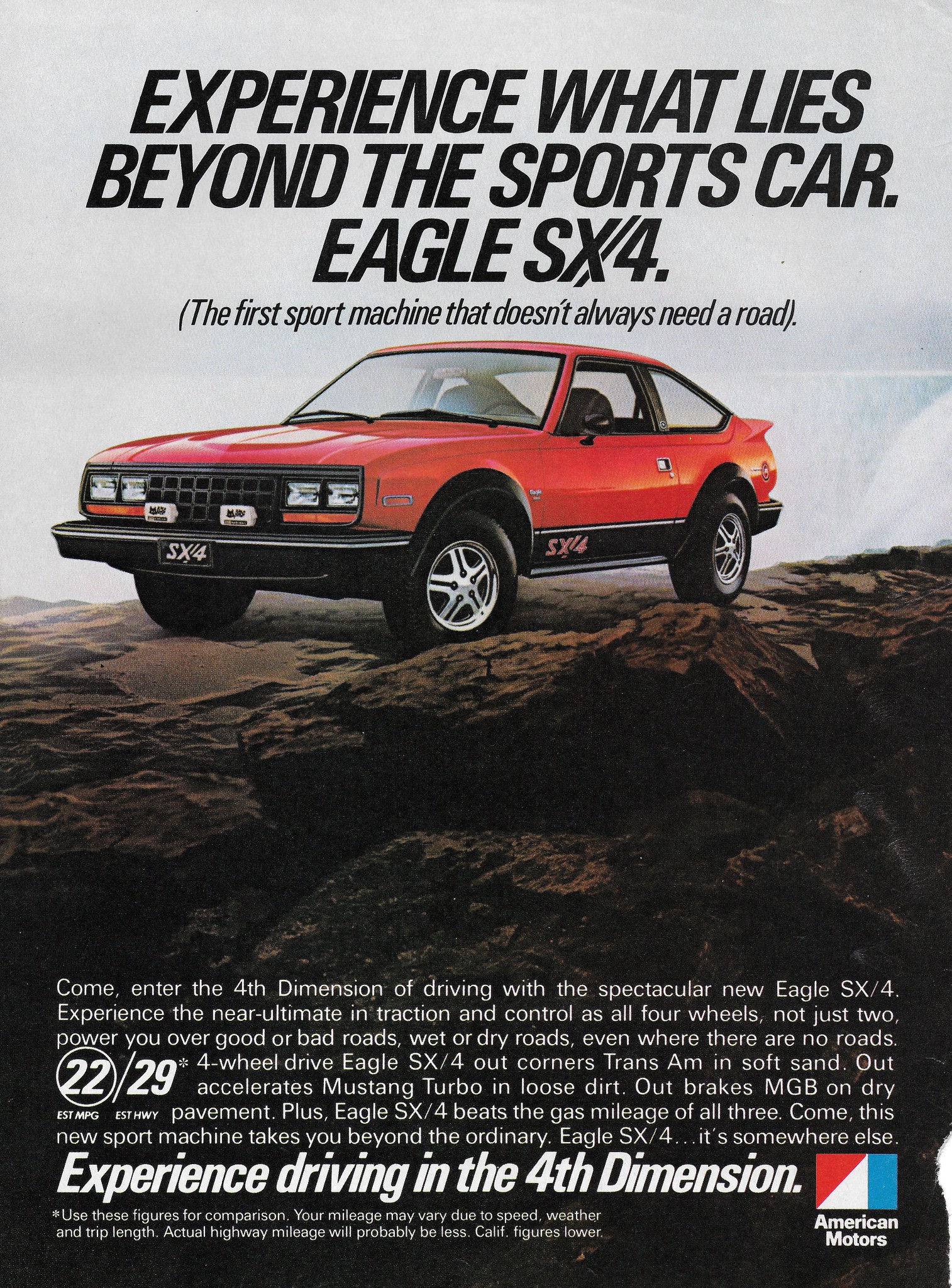 An Off-Road Sports Car—Behold the 4-Wheel Drive 1983 AMC Eagle SX/4