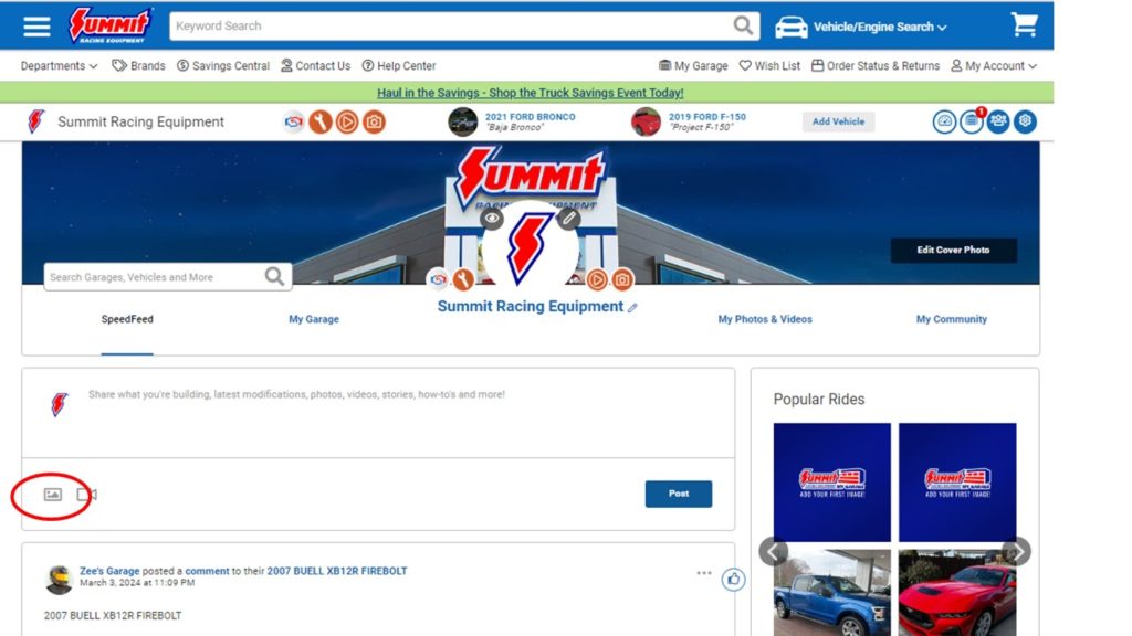 Summit Racing Launches Gearhead-Only Social Community