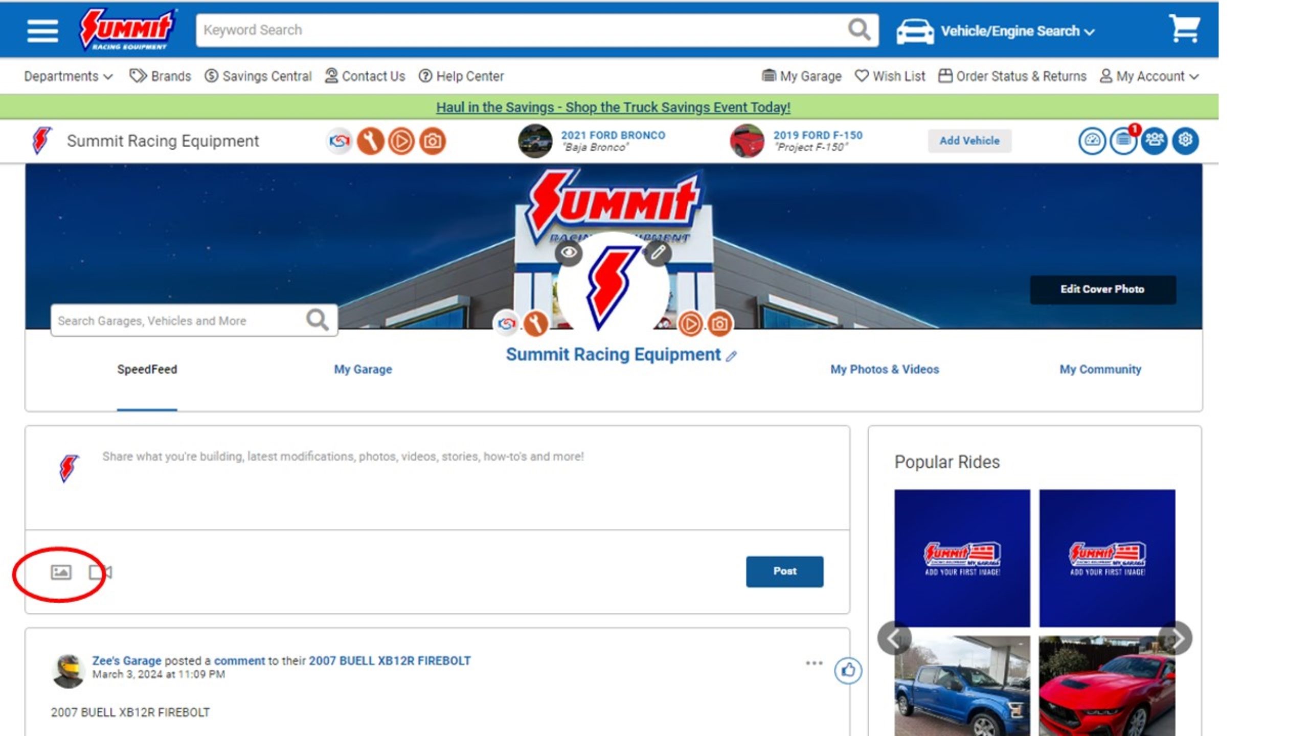 Summit Racing Launches Gearhead-Only Social Community