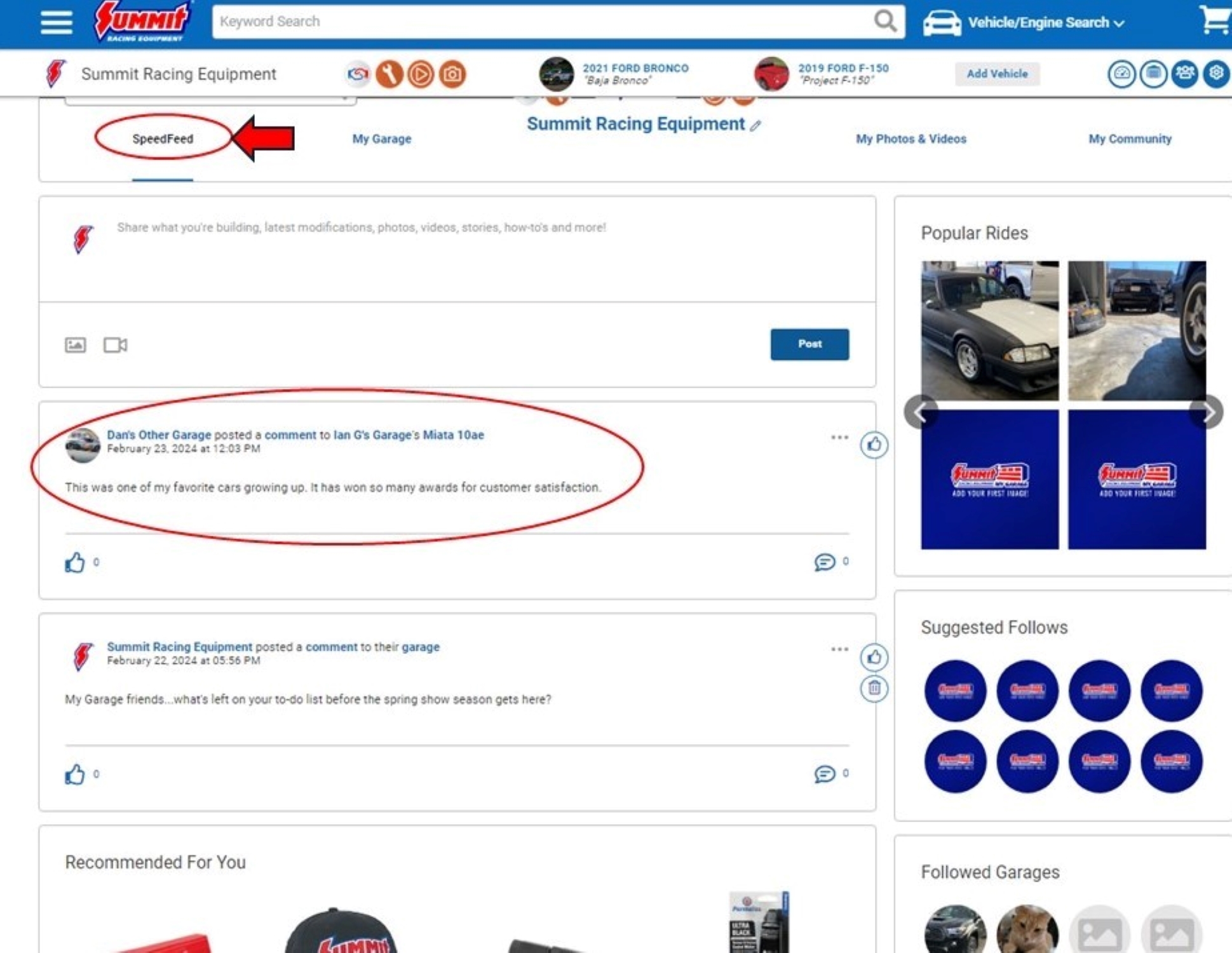 Summit Racing Launches Gearhead-Only Social Community